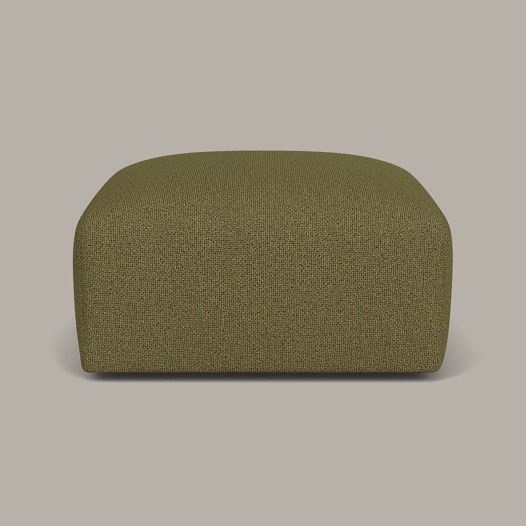 Cob Footstool Grain Moss Green